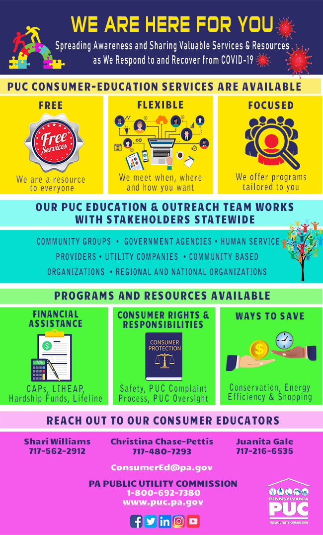 Consumer Education and Outreach Services | PA PUC